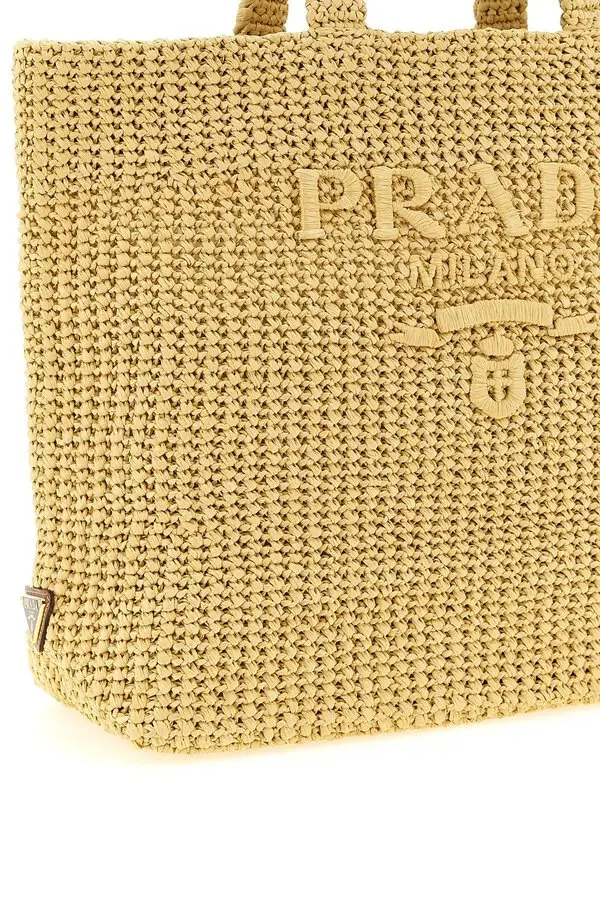 Prada Raffia Tote Bag