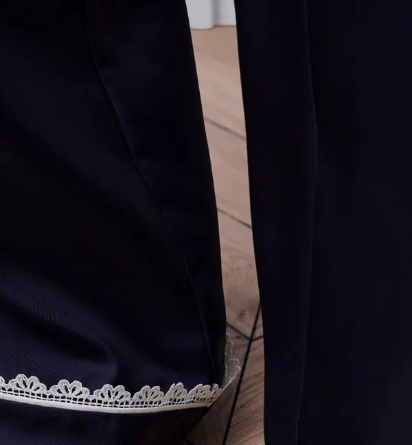 Dior Lace Detail Wide Leg Pants