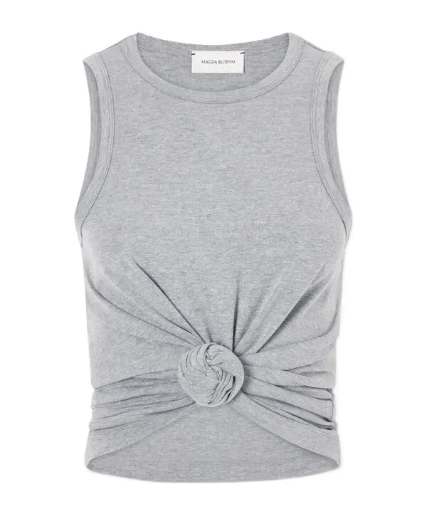 Magda Butrym Cotton-stretch Tank Top - Gray