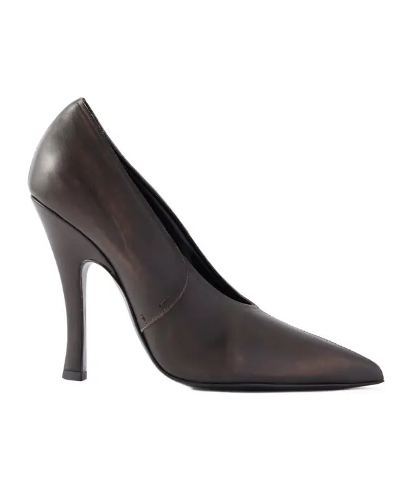 Magda Butrym Leather High Heel Pumps - Black