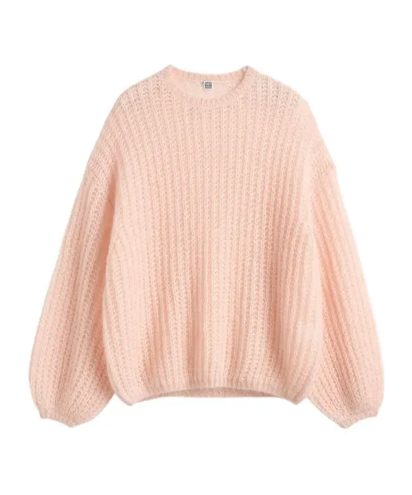TOTEME Puffed Knit Sweater - Pink