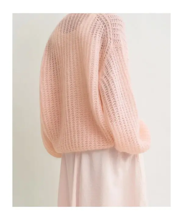 TOTEME Puffed Knit Sweater - Pink