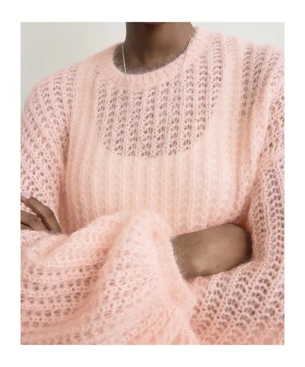TOTEME Puffed Knit Sweater - Pink