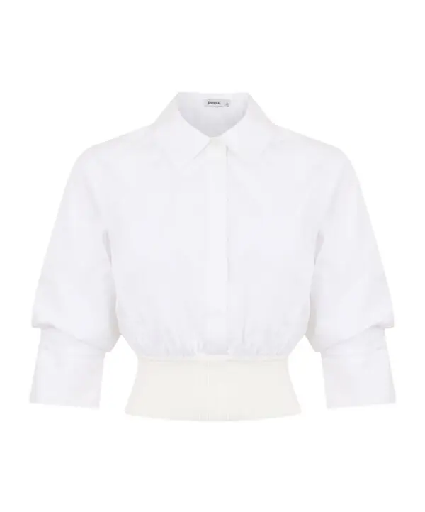 Simkhai Short Sleeve Shirt - White