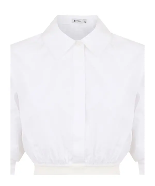 Simkhai Short Sleeve Shirt - White