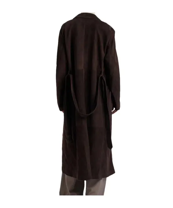 THE ROW Long-sleeved Belted Coat - Black