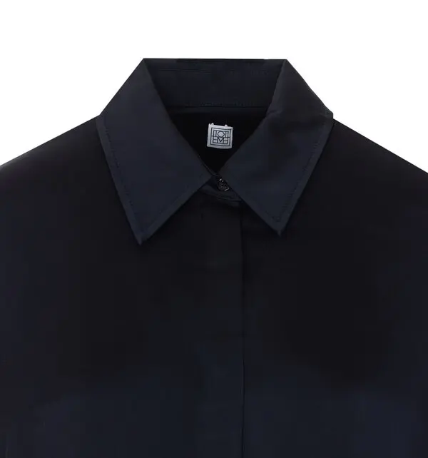 TOTEME Long-sleeved Tuxedo Shirt - Black