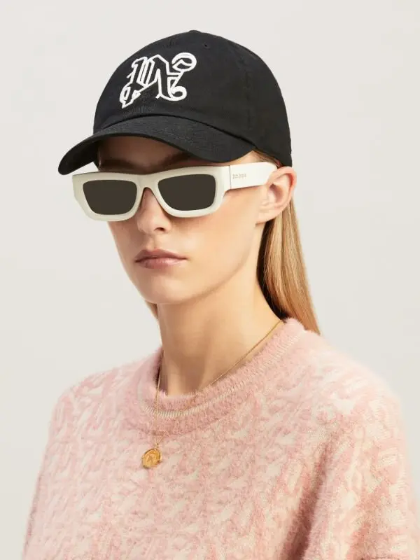 Palm Angels Monogram Embroidered Baseball Cap