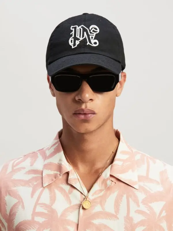 Palm Angels Monogram Embroidered Baseball Cap