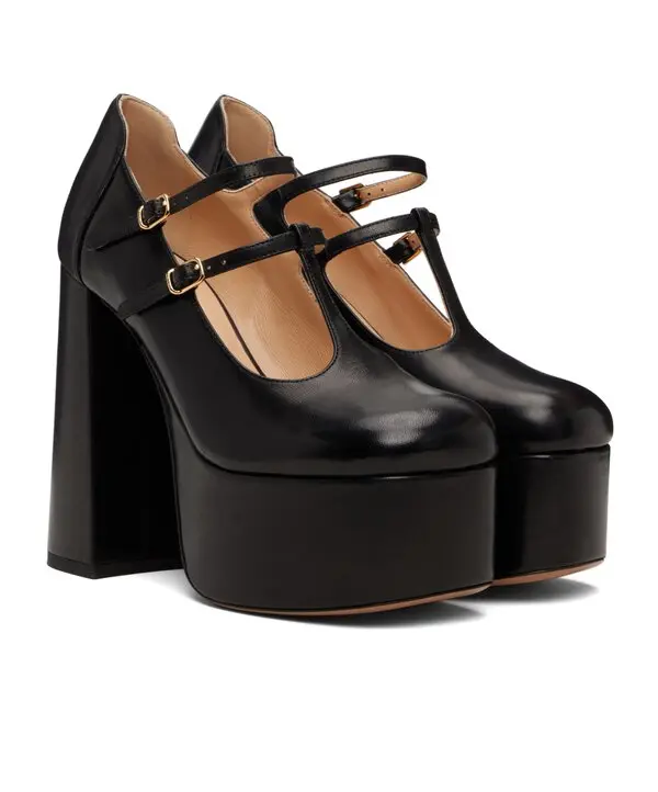 Chloé Platform Mary Jane Heeled Pumps