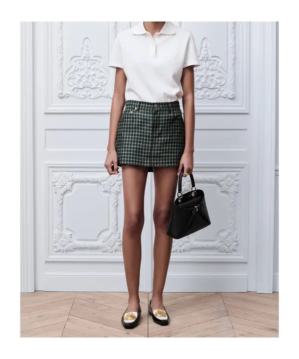 Dior Plaid Mini Skirt
