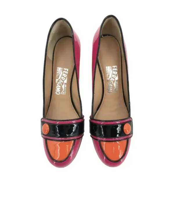 FERRAGAMO Logo High Heel Pumps