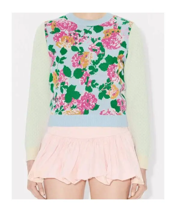 Kenzo Floral Embellished Jumper - Glaciers