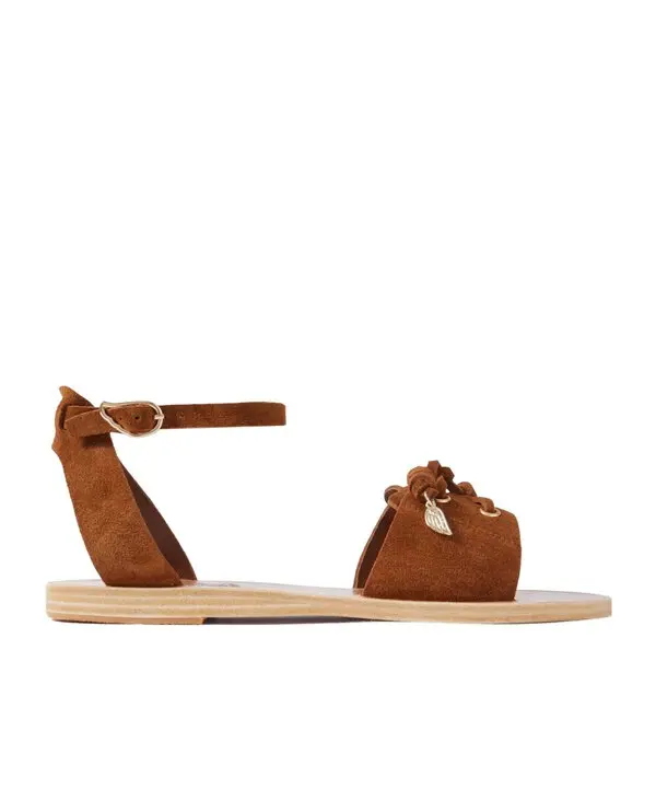 ANCIENT GREEK SANDALS Suede Lace-up Sandals - Brown