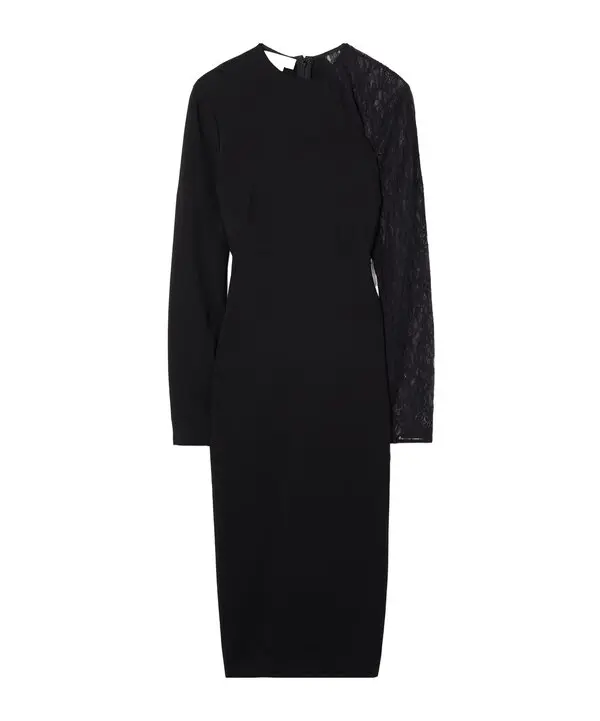 Stella McCartney Lace-trimmed Crepe Dress