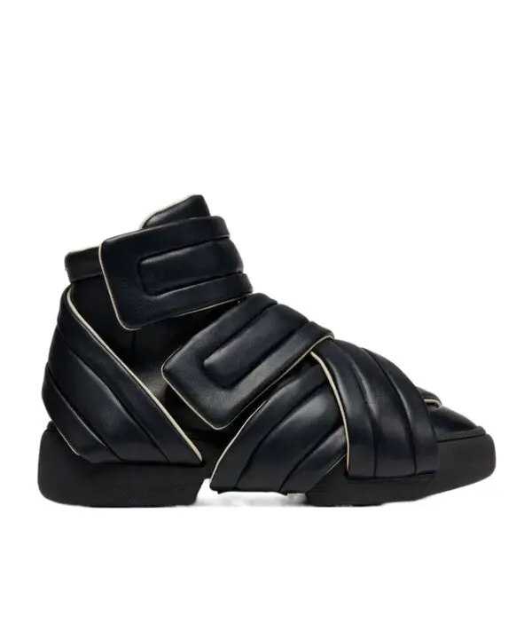 MAISON MARGIELA Padded Criss-cross Sneakers - Black