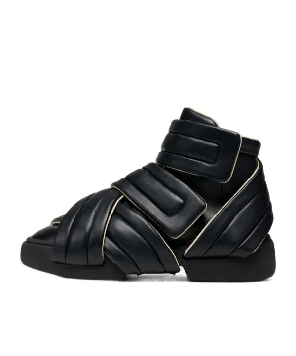 MAISON MARGIELA Padded Criss-cross Sneakers - Black
