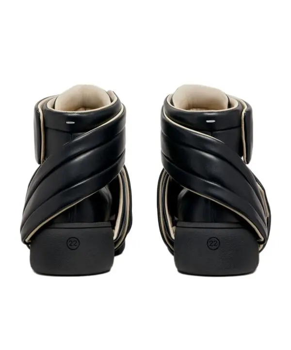 MAISON MARGIELA Padded Criss-cross Sneakers - Black