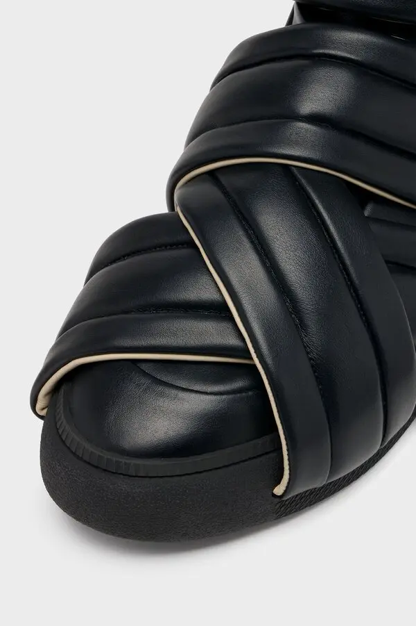 MAISON MARGIELA Padded Criss-cross Sneakers - Black