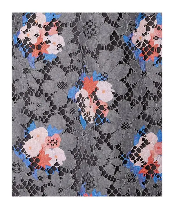 Fendi Lace Floral Print Slip Dress