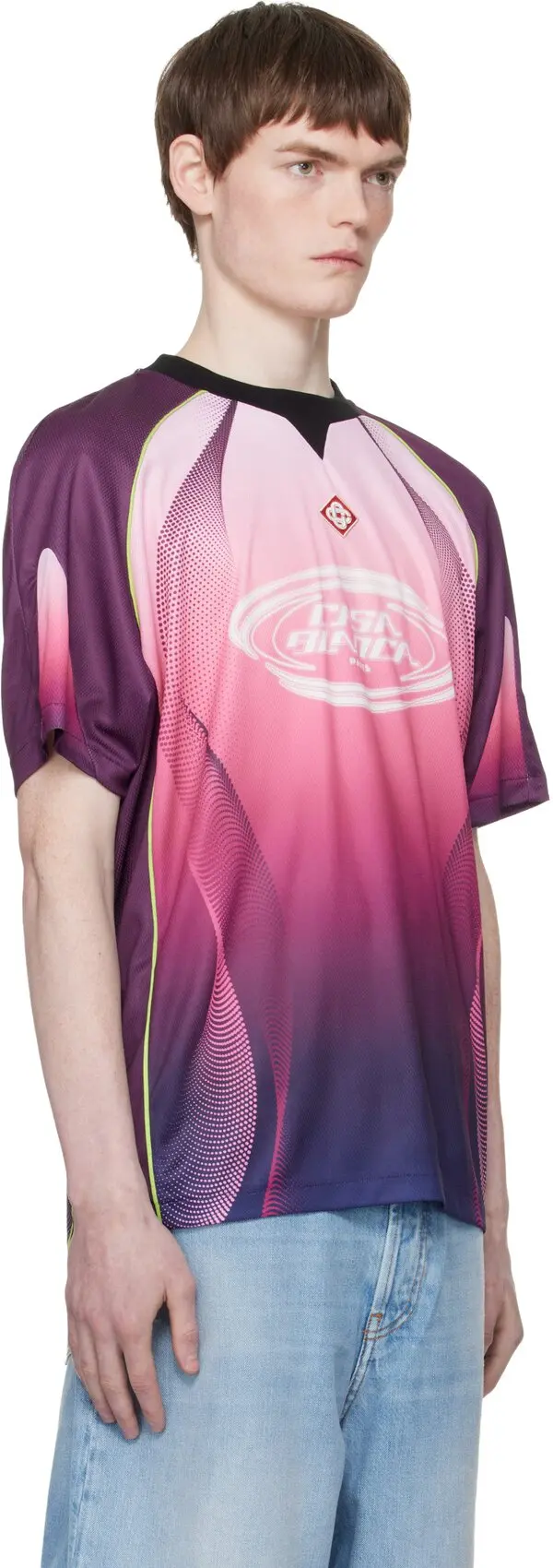 Casablanca Mesh Soccer Jersey T-shirt