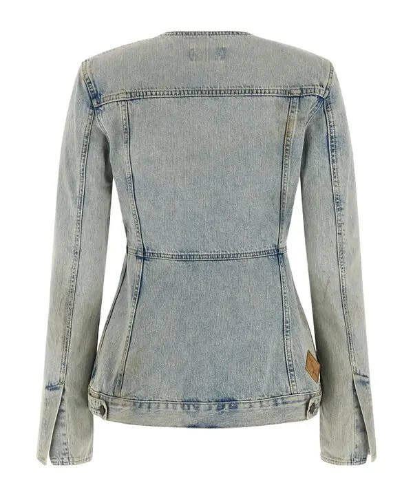 HAIKURE Temple Fitted Denim Jacket - Gray