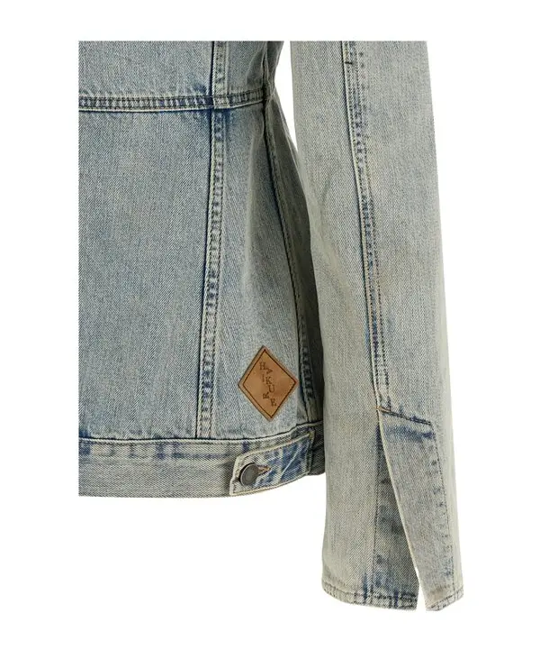 HAIKURE Temple Fitted Denim Jacket - Gray