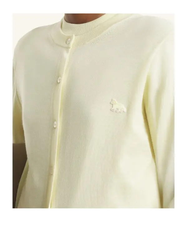 Maison Kitsuné Button Embroidered Cardigan
