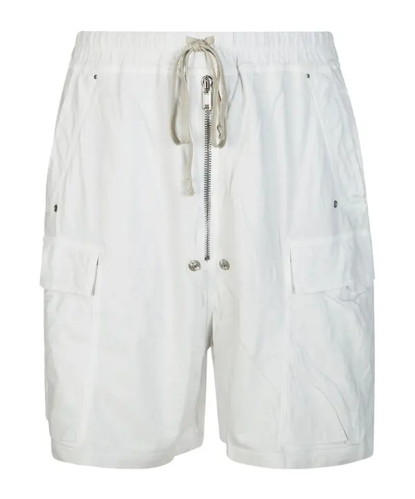 Rick Owens Bela Cargo Shorts - White