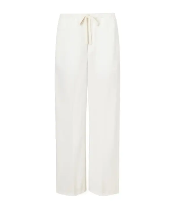 Citizens Of Humanity Aurora Cotton And Linen-blend Wide-leg Pants - Cream