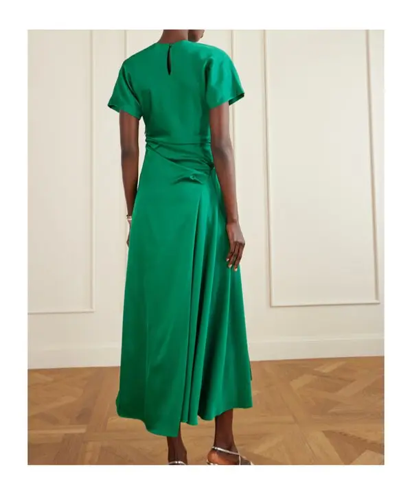 Simkhai Split Draped Dress - Green