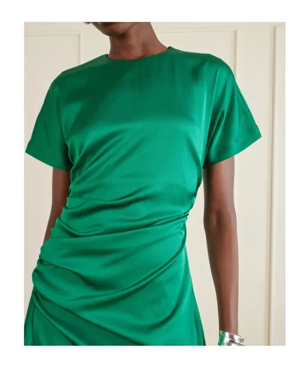 Simkhai Split Draped Dress - Green