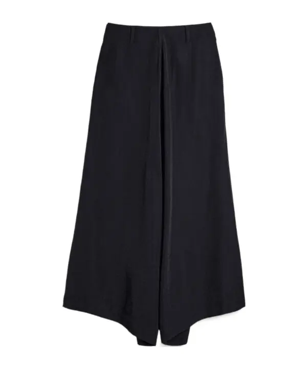 Y3 Wide Leg Textured Trousers
