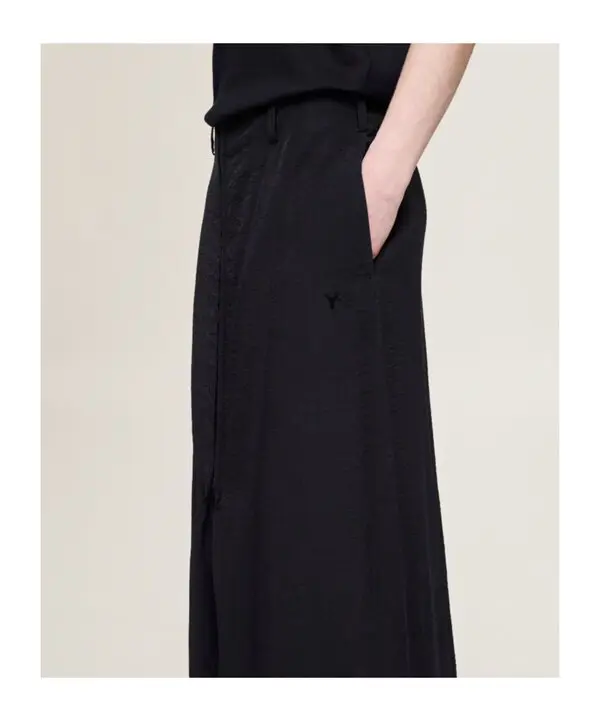 Y3 Wide Leg Textured Trousers