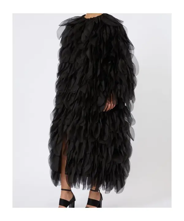 Max Mara Lauto" Ruffled Overcoat