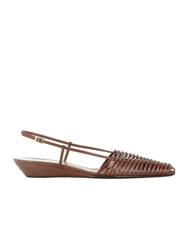 GIUSEPPE ZANOTTI Woven Wedge Sandals