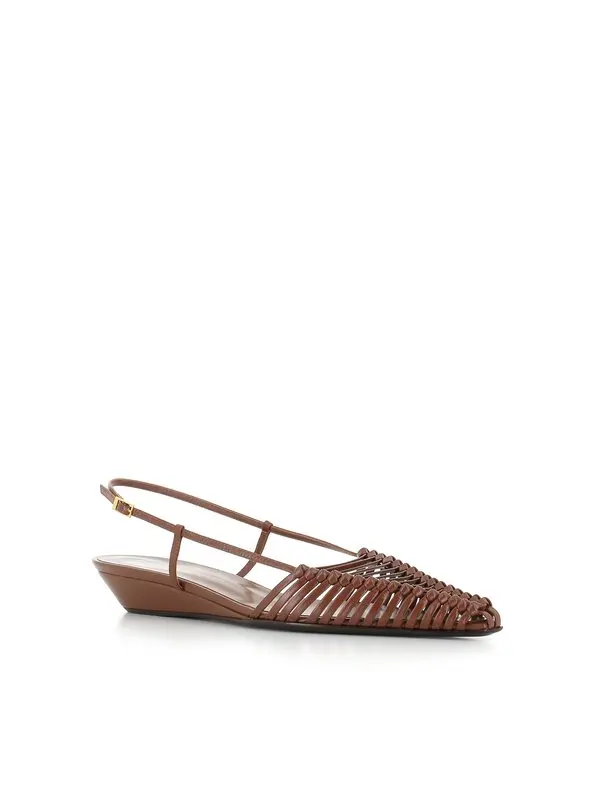 GIUSEPPE ZANOTTI Woven Wedge Sandals