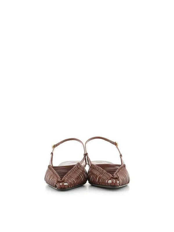 GIUSEPPE ZANOTTI Woven Wedge Sandals