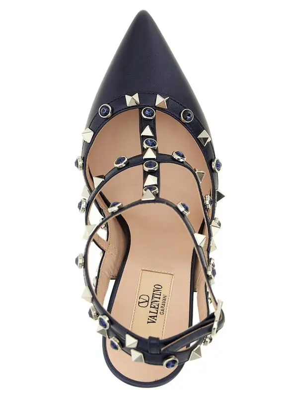 Valentino Garavani Rockstud Ankle-strap Pumps - Multicolor