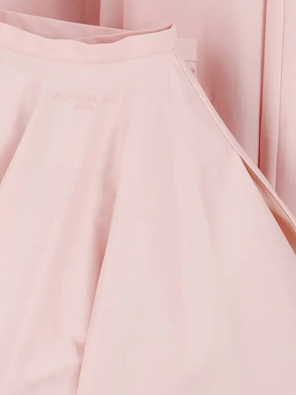 Givenchy Flared Long Circular Skirt - Nude