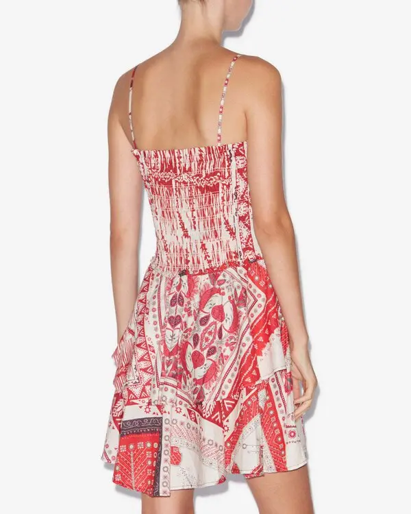 Isabel Marant Étoile Anka Patchwork Mini Dress - Pink