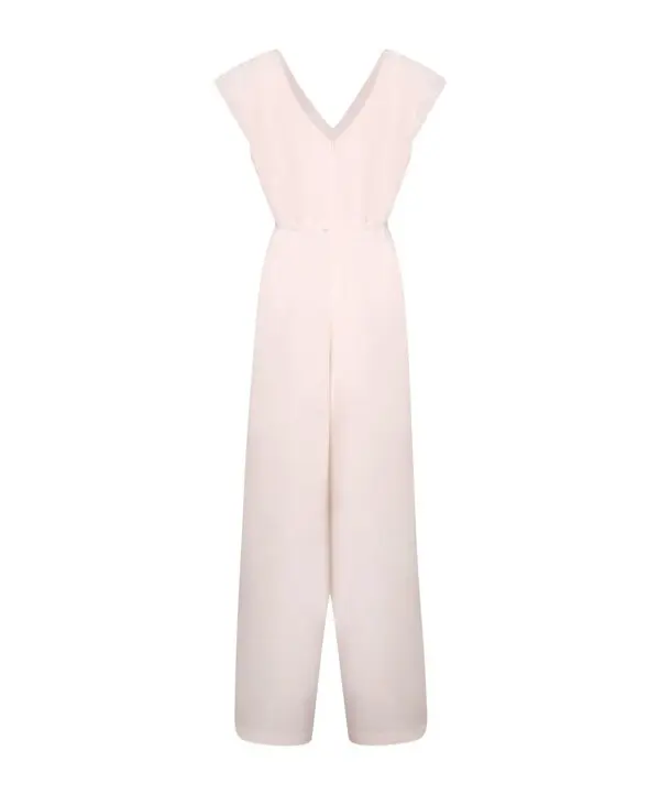 Herno Sleeveless Wide-leg Belted Jumpsuit