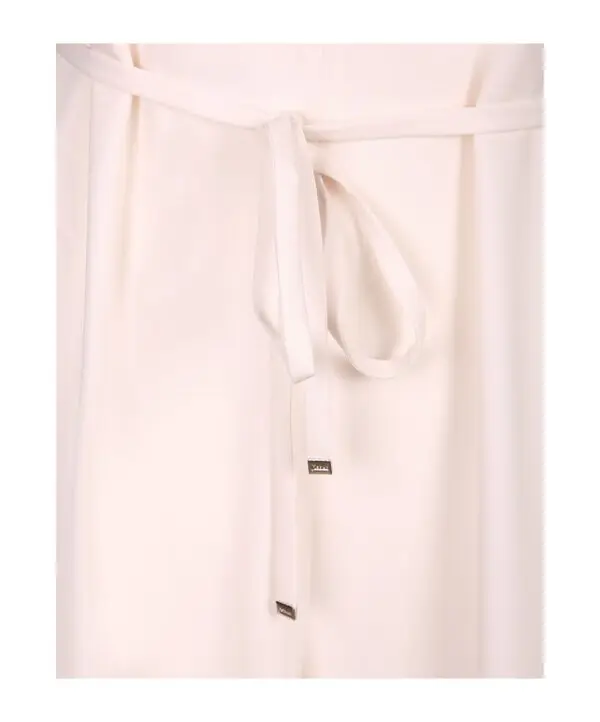 Herno Sleeveless Wide-leg Belted Jumpsuit