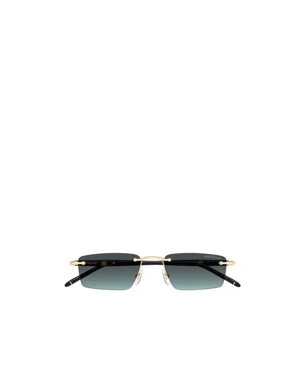 Montblanc Eyewear Rectangle Frame Sunglasses - Black