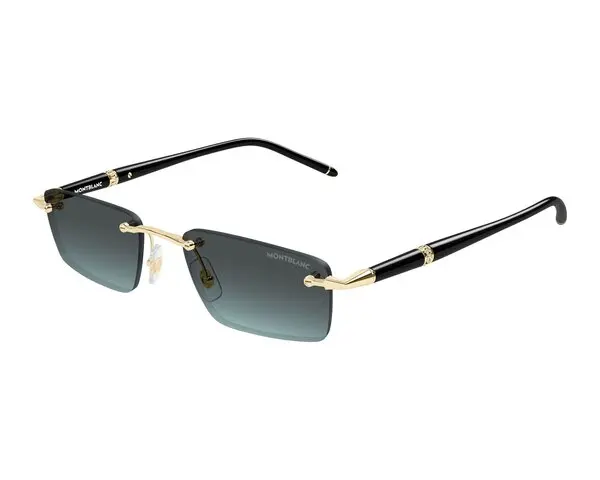 Montblanc Rectangle Frame Sunglasses - Black