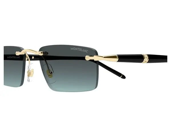 Montblanc Rectangle Frame Sunglasses - Black