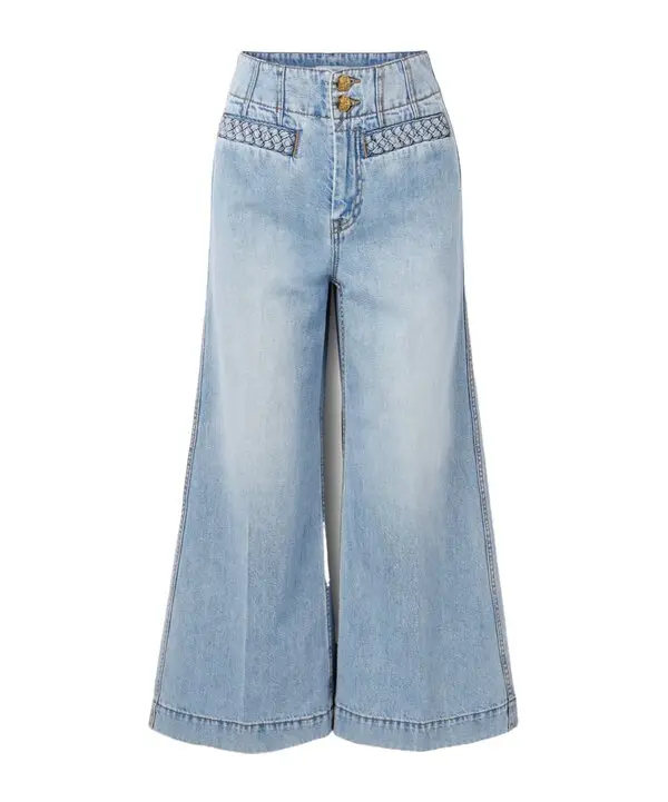Zimmermann Wanderlust Buttoned Jeans - Light Blue