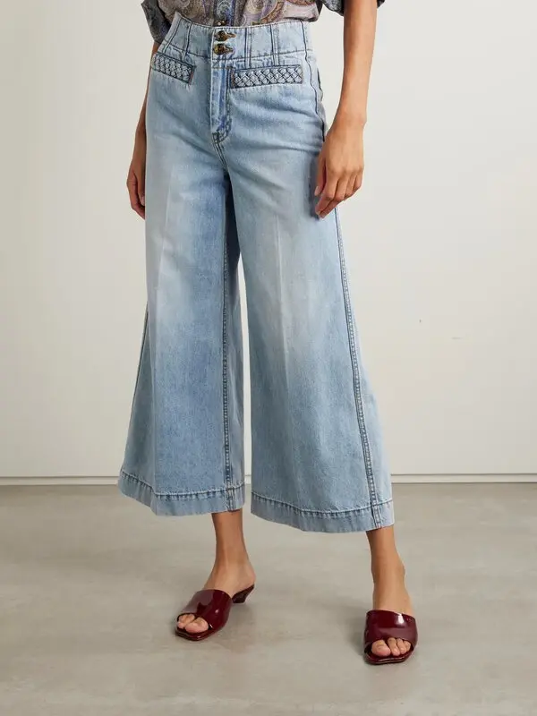 Zimmermann Wanderlust Buttoned Jeans - Light Blue