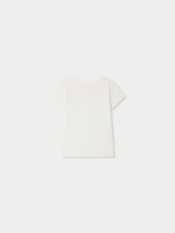 Bonpoint Short Sleeve T-shirt With Floral Sequin Detail