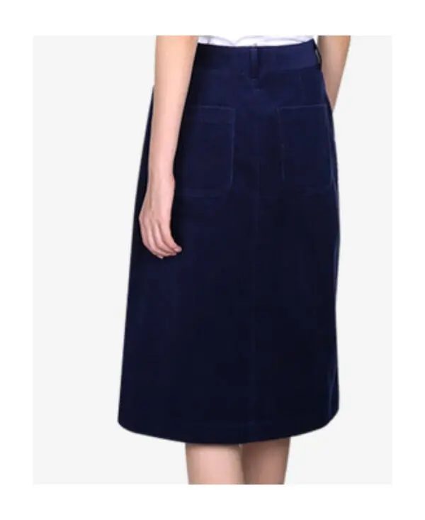 A.p.c. Corduroy High-waisted Knee-length Skirt